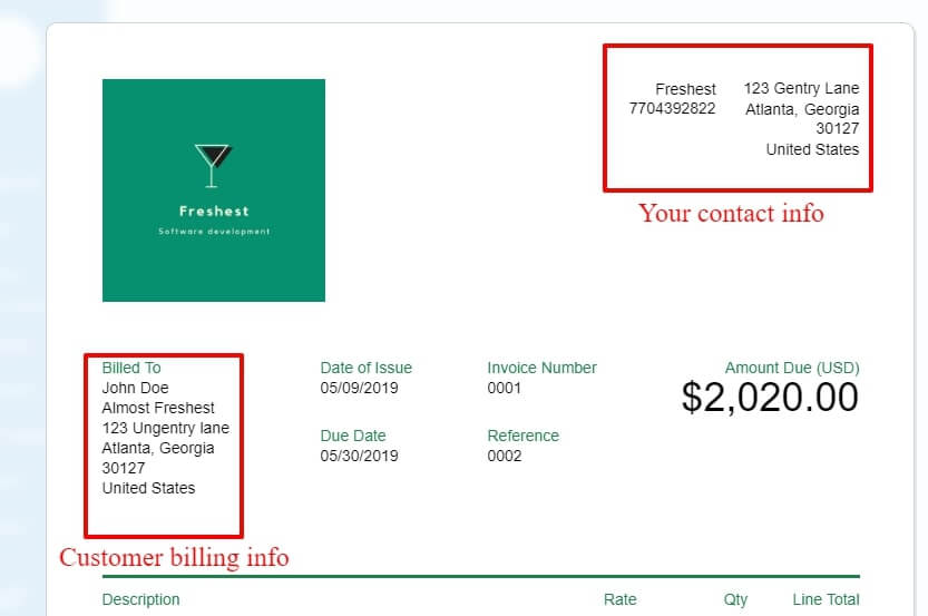Invoice Details to Include Every Time - Online Invoicing